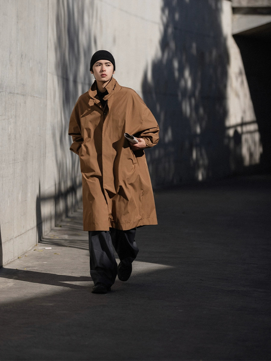 NOEARS Retro Medium and Long Thin Loose Trench Coat – OPTIONQAAF