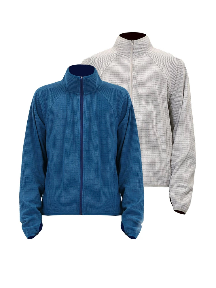 SOUTHFISH Diamond grid fleece liner, thermal storage fleece liner ...