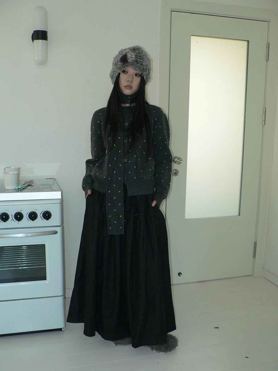 Ang: Project Polka Dot Print Button Knitted Cardigan Sweater – OPTIONQAAF