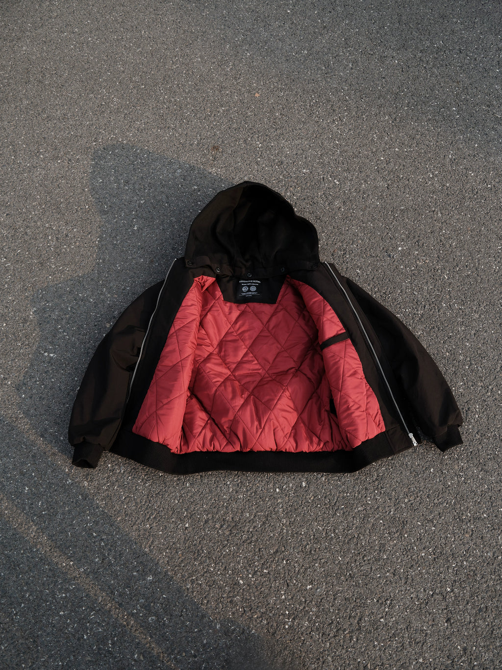 GTAL Fake Two-piece Hooded Removable Embroidered Padded Jacket – OPTIONQAAF