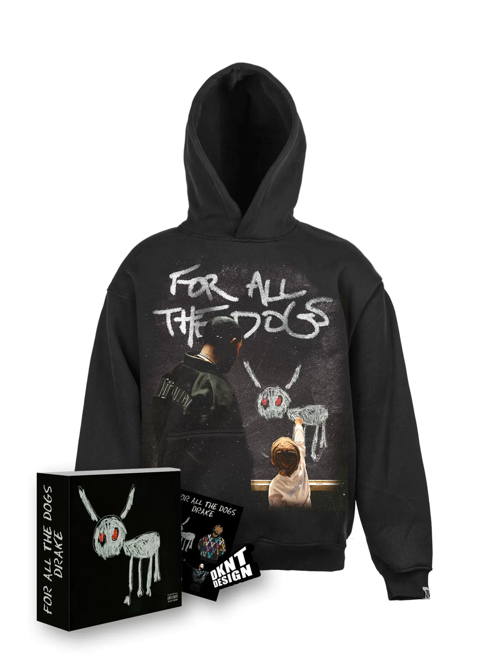 Drake Drake For all the dogs American fleece hooded sweater for men and ...