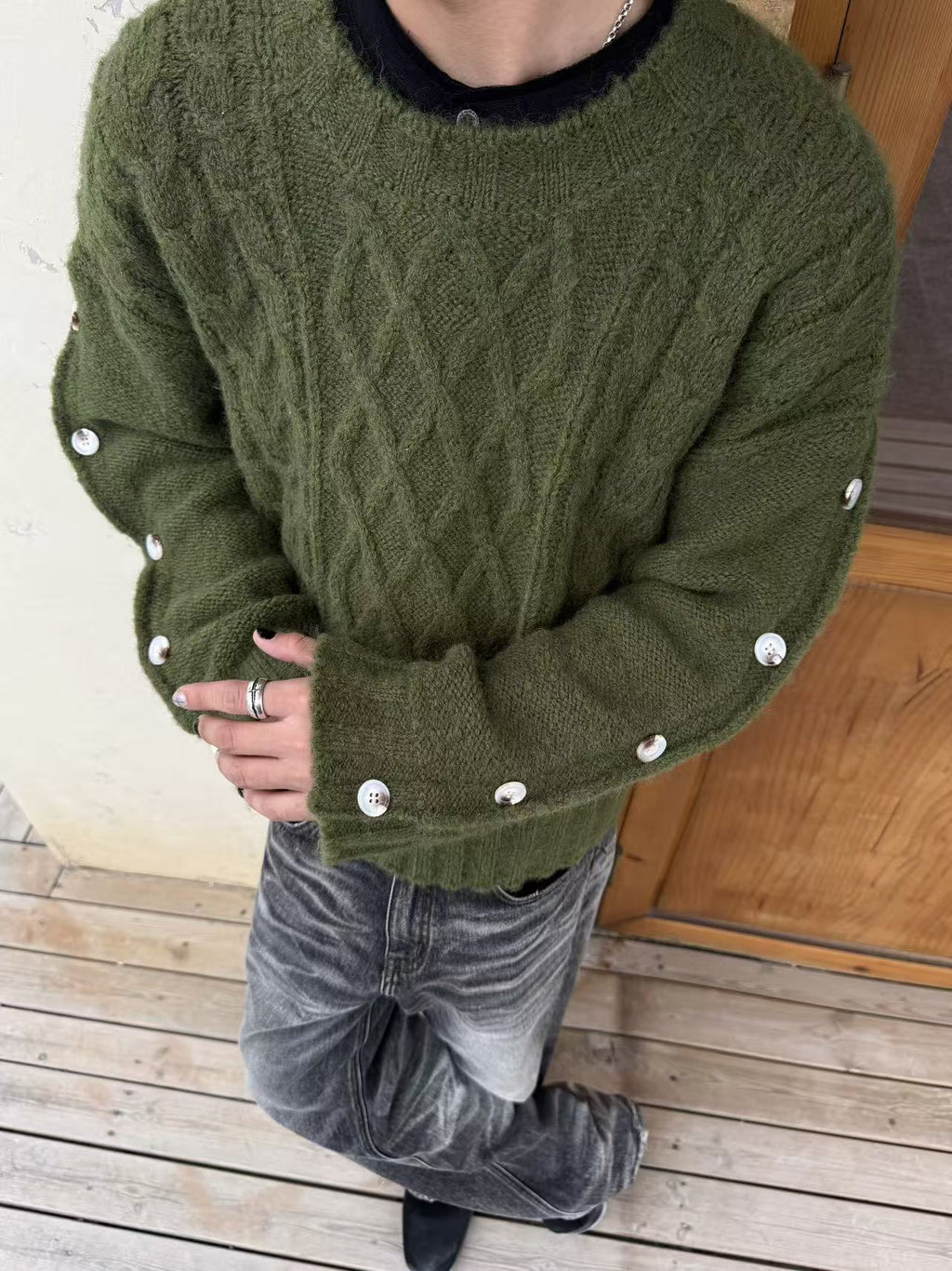 Eme Cable Knit Sweater – OPTIONQAAF