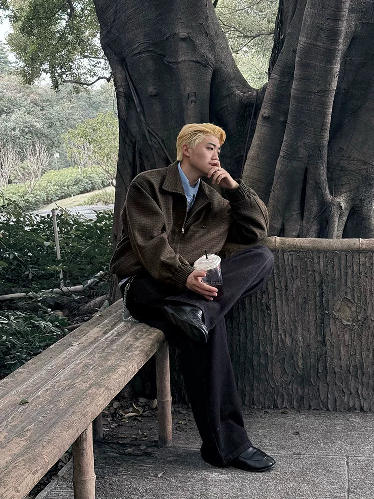 ZOZOFOREST Metal Wool Thousand Bird Grid Jacket – OPTIONQAAF