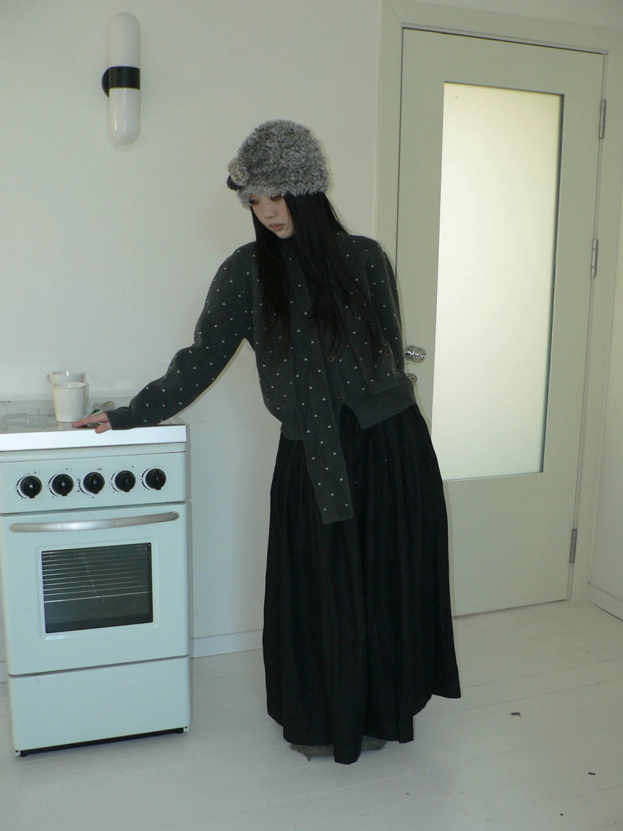 Ang: Project Polka Dot Print Button Knitted Cardigan Sweater – OPTIONQAAF