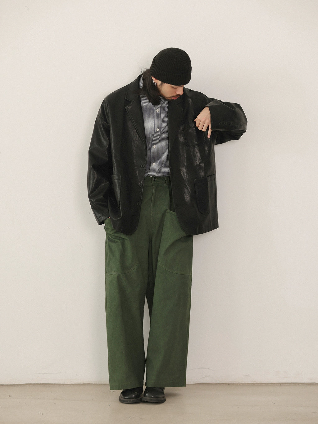 NOEARS Retro Ruffian Handsome Loose Leather Jacket – OPTIONQAAF